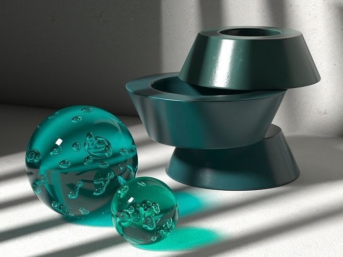 Decorative Objects Set 46 free 3D model | CGTrader