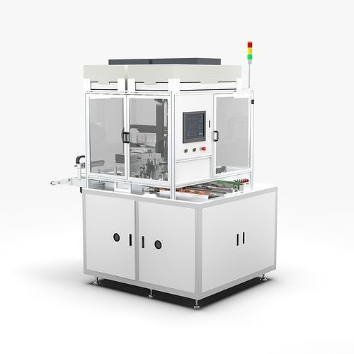 Automatic Mobile Phone LCD Screen Assembly Line 3D model | CGTrader