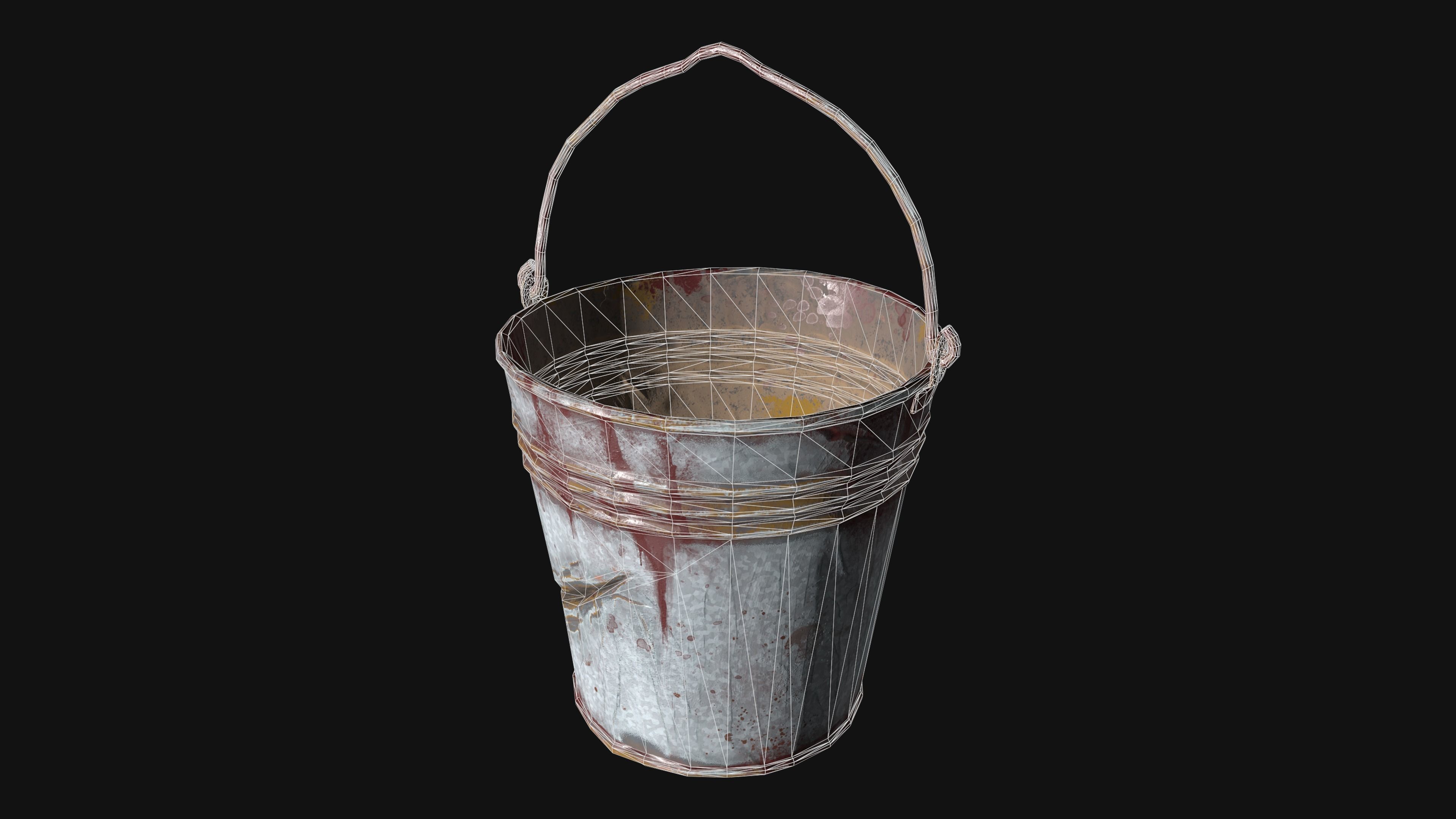 3D model Bucket and mop VR / AR / low-poly | CGTrader