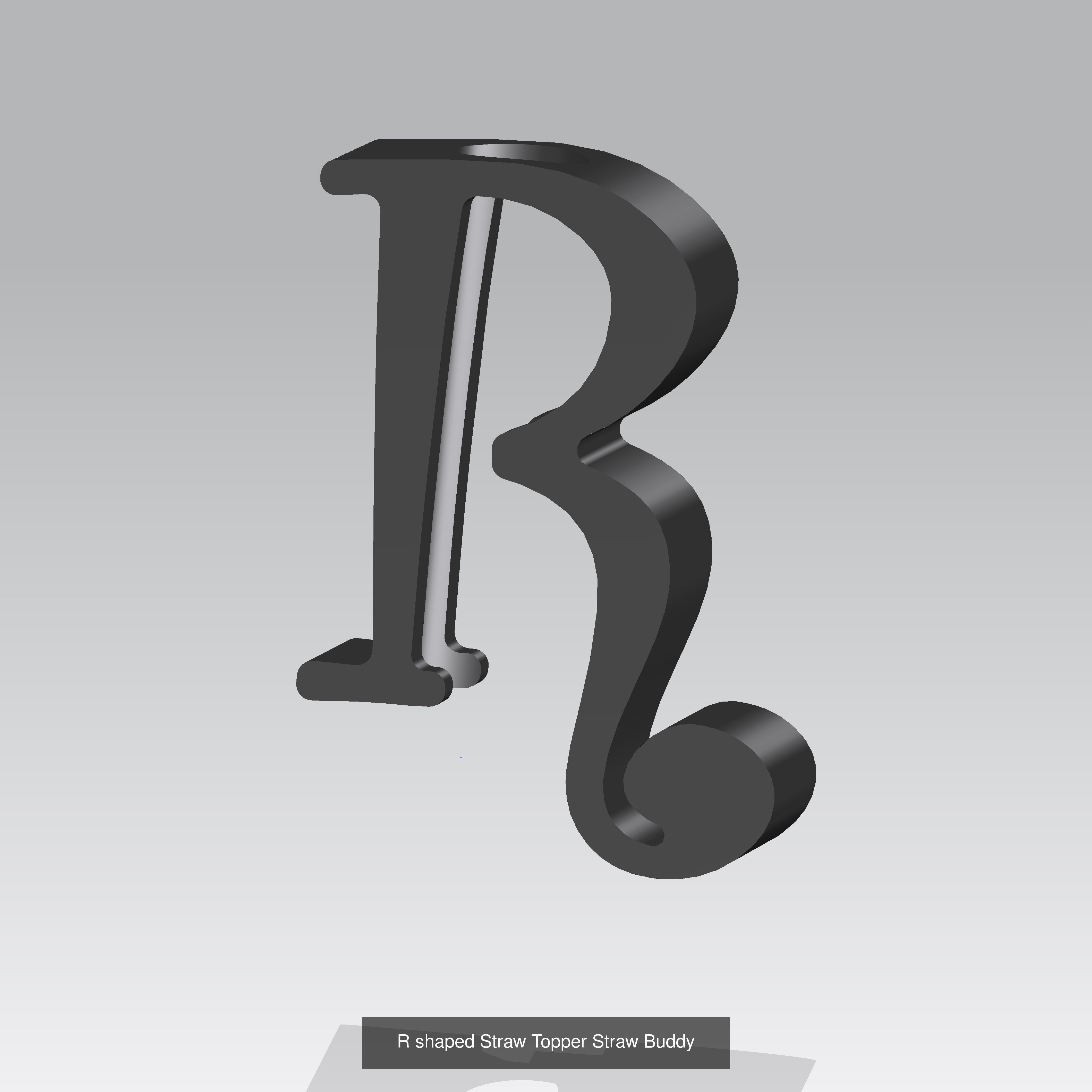 Alphabet Straw Topper Collection 3D Printable Models | CGTrader