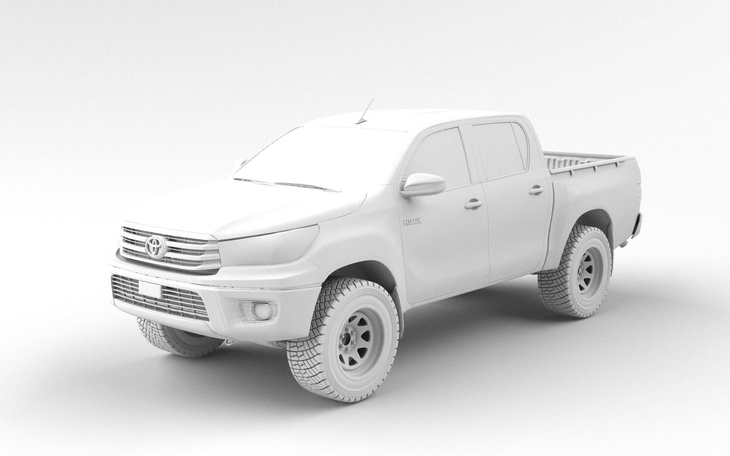Toyota N80 Hilux Stock 3D model | CGTrader