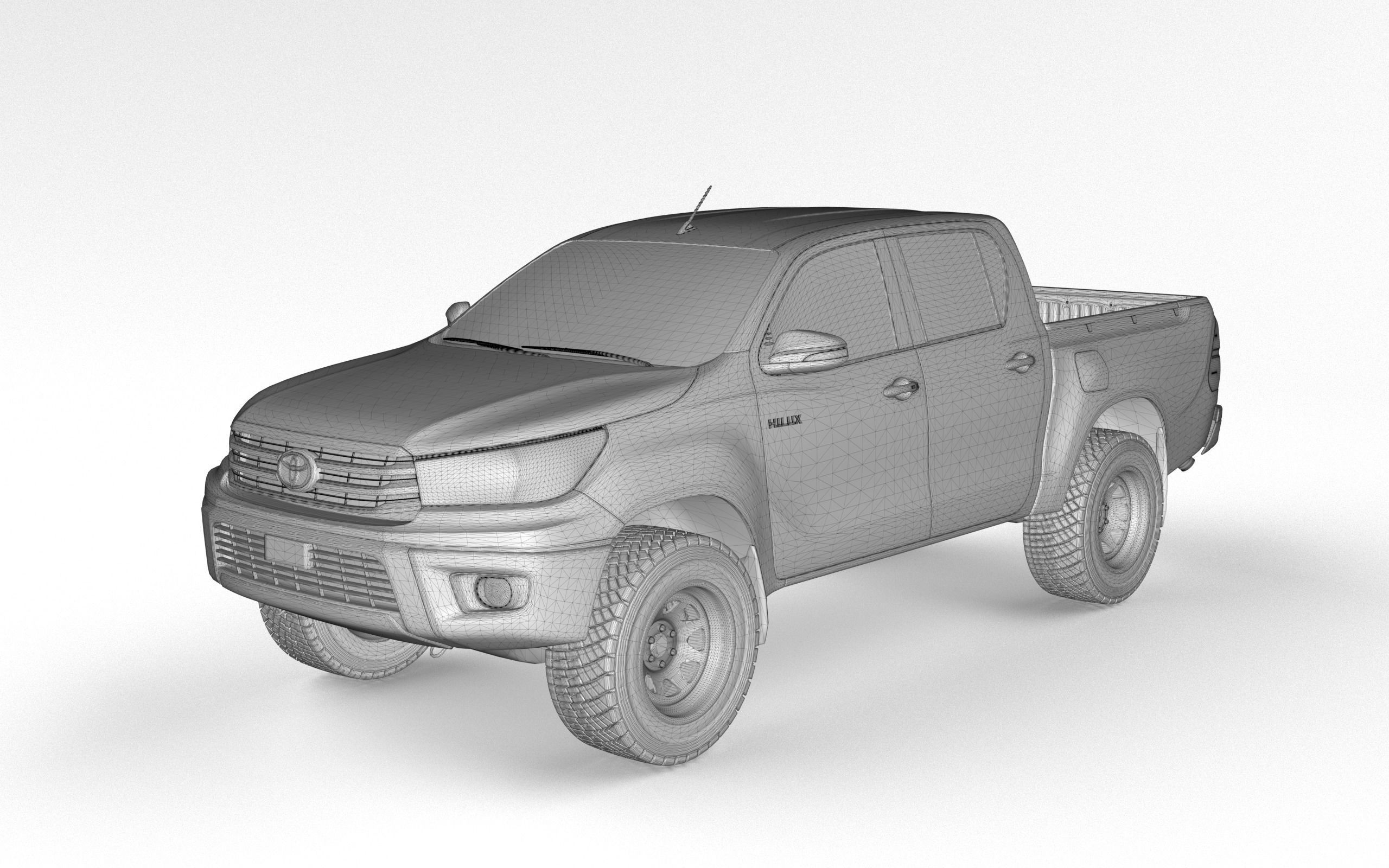 Toyota N80 Hilux Stock 3D model | CGTrader