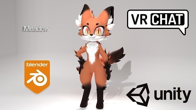 3D model Meadow the Fox VRCHAT READY 3D FBX Model VR / AR / low-poly | CGTrader