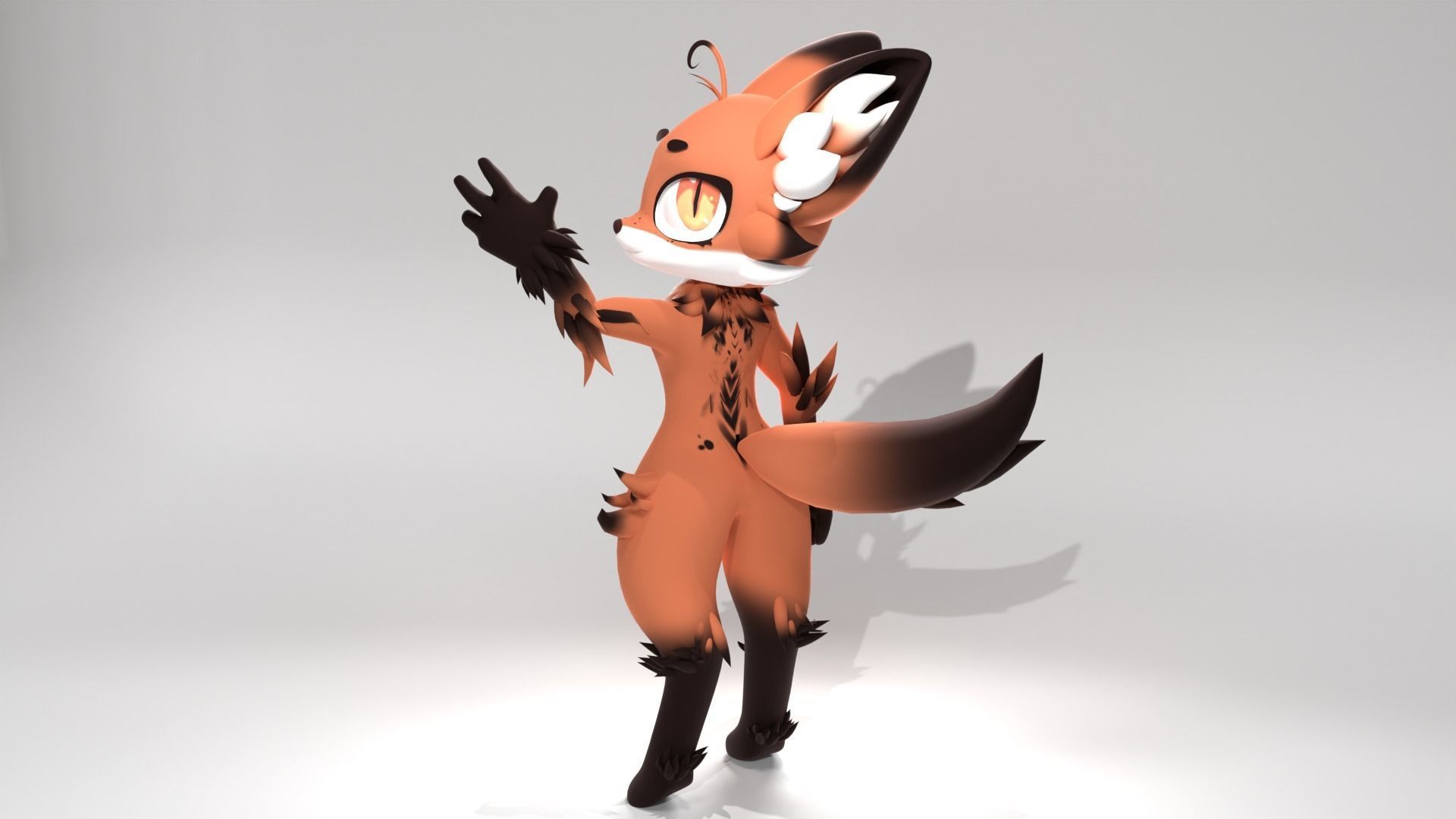 3D model Meadow the Fox VRCHAT READY 3D FBX Model VR / AR / low-poly ...