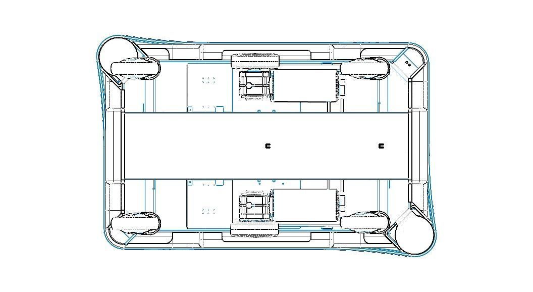 MiR200 Tray Transport Module 3D model rigged | CGTrader