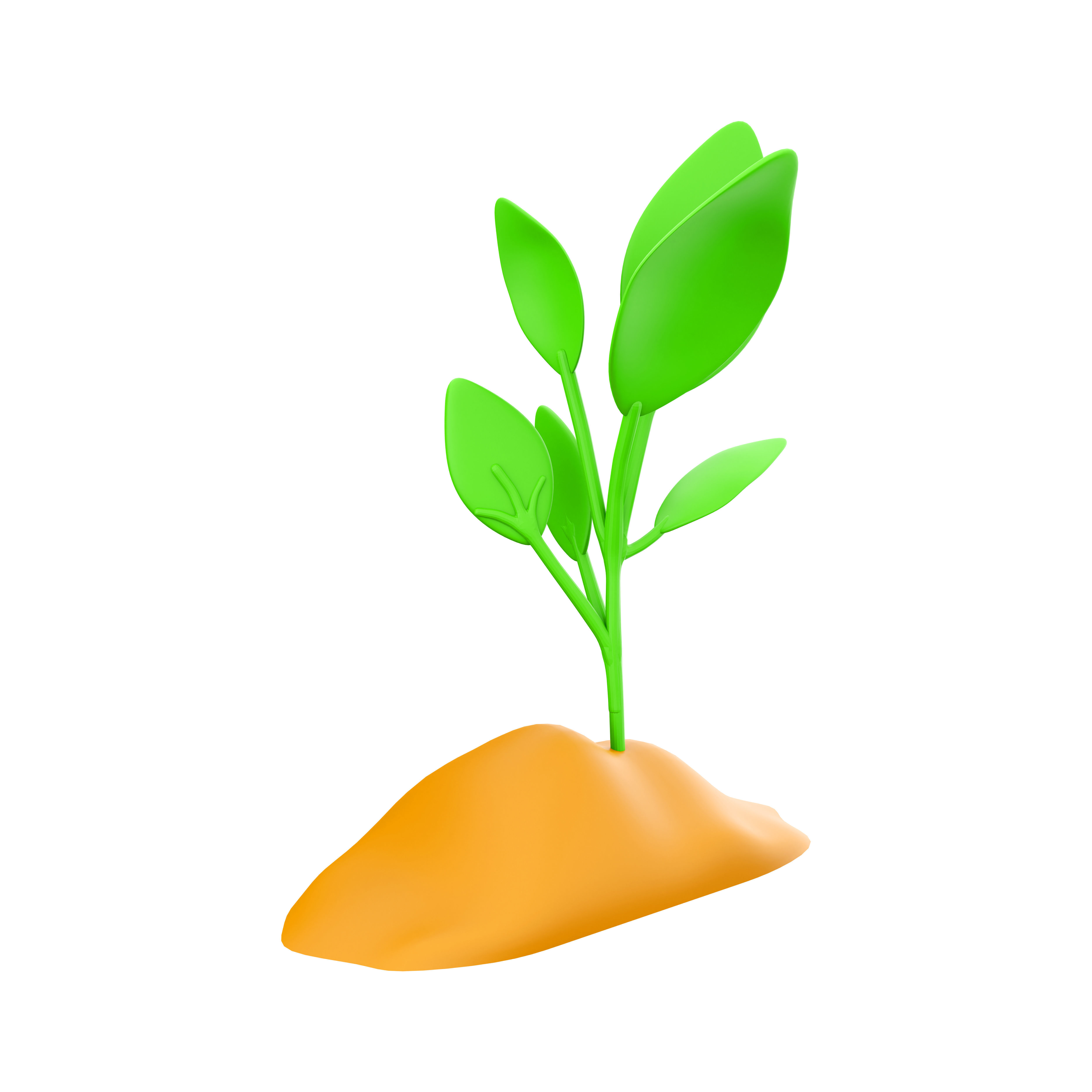 3d plant cartoon icon 3D model | CGTrader