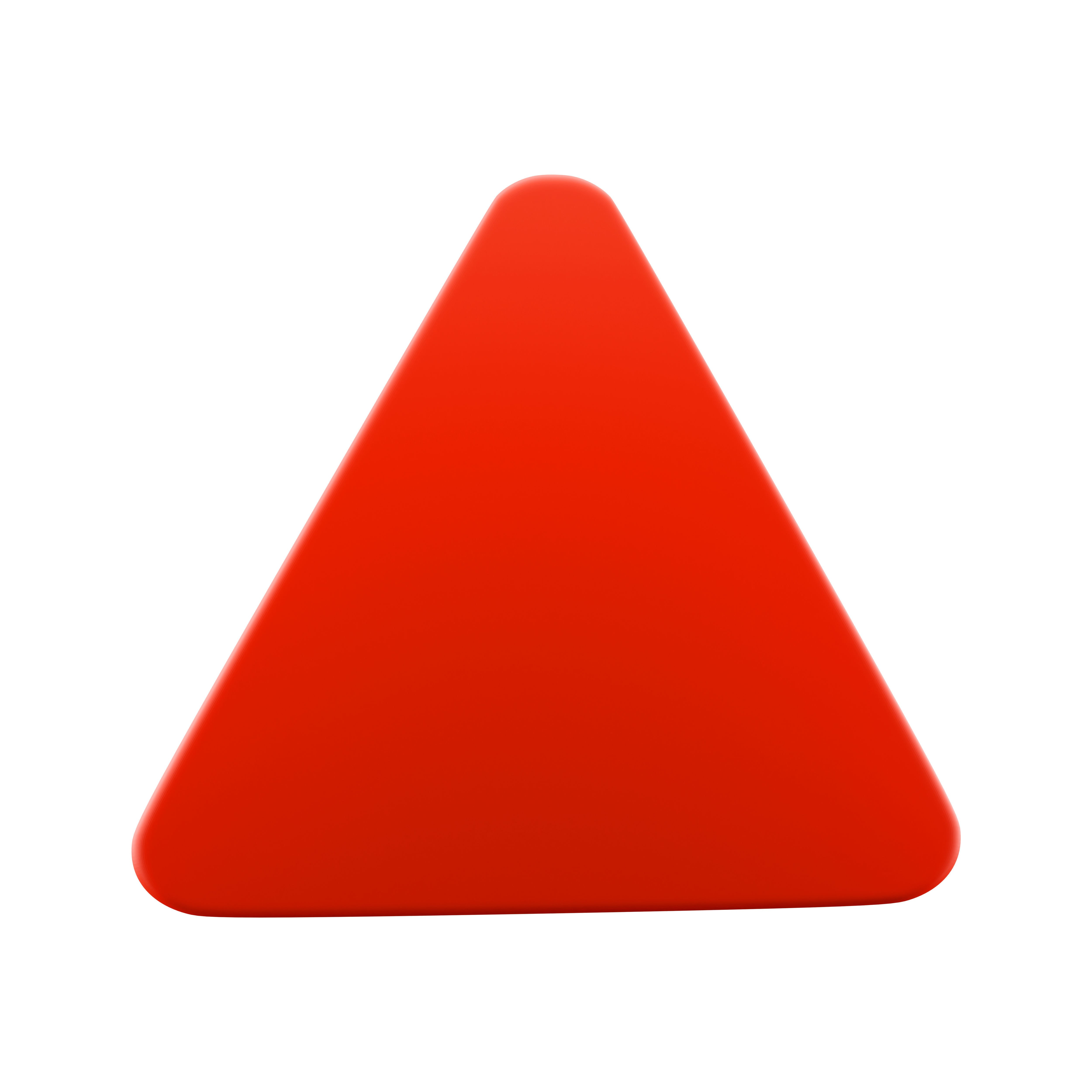3D red warning sign icon illustration 3D model | CGTrader
