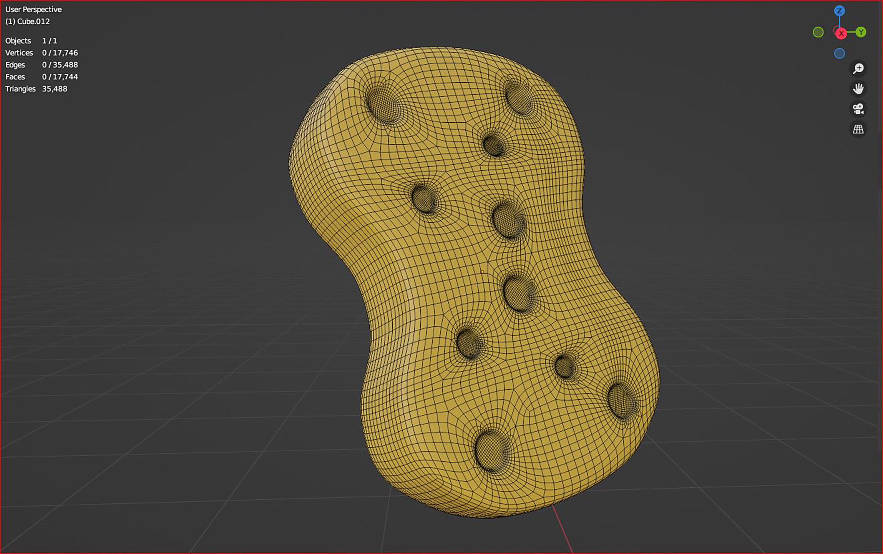 3d sponge cartoon icon 3D model | CGTrader