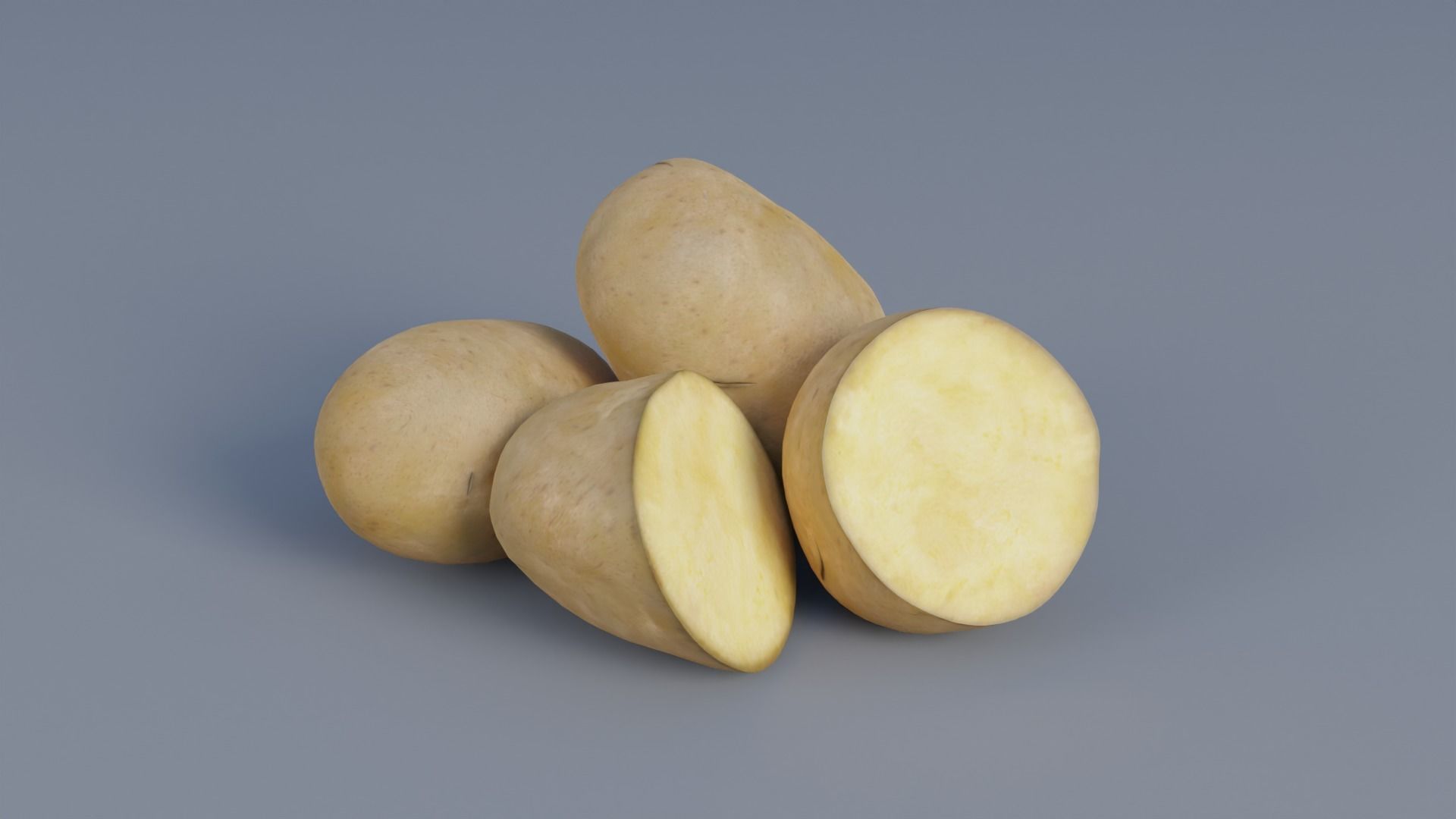 3D model Potato VR / AR / low-poly | CGTrader