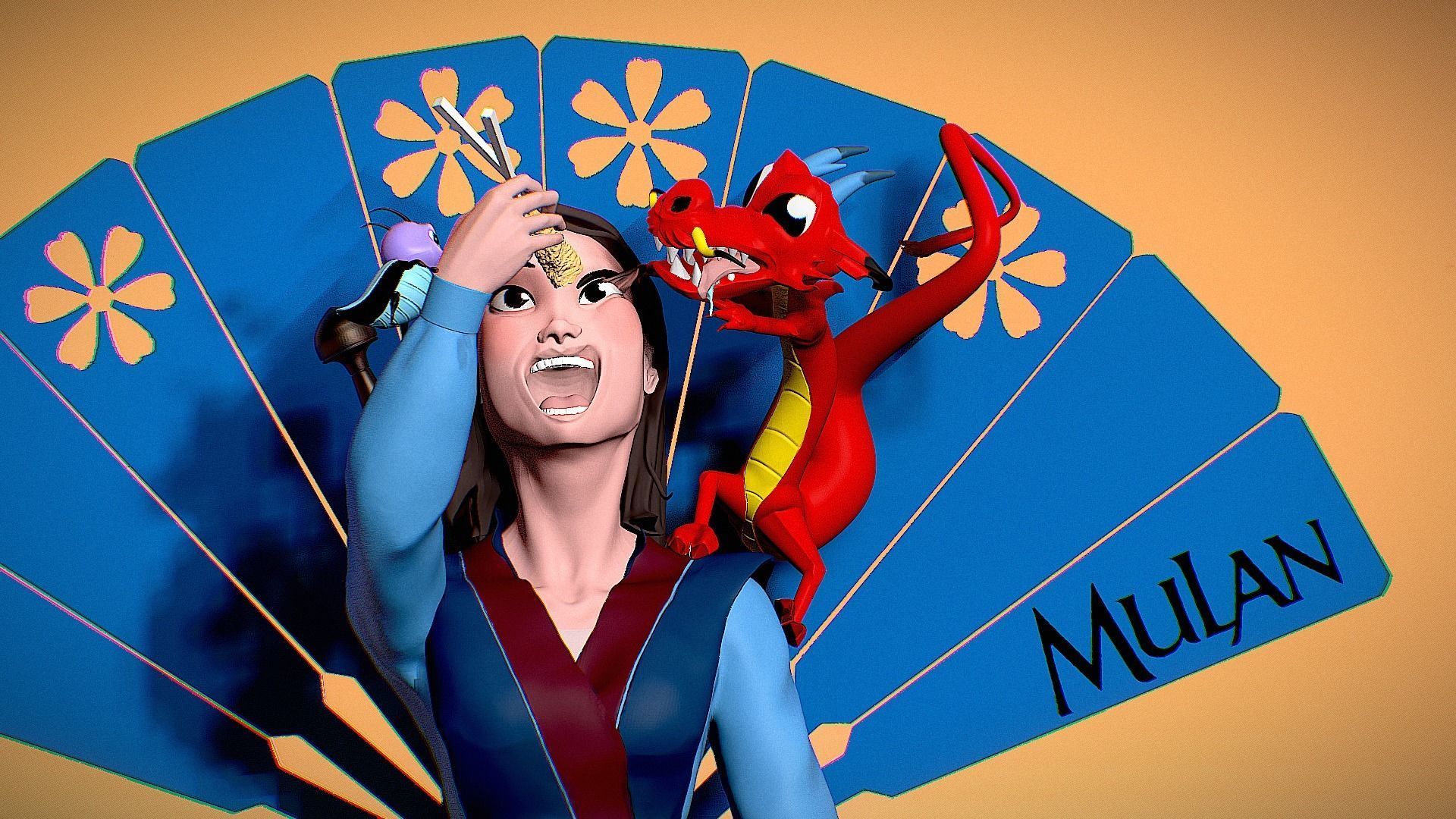 Mulan Disney - Dioramas 3D model 3D printable | CGTrader