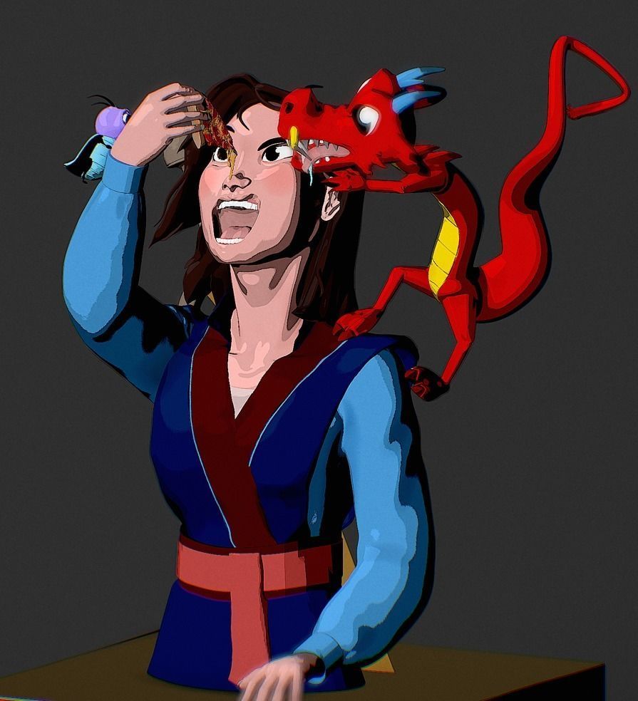 Mulan Disney - Dioramas 3D model 3D printable | CGTrader