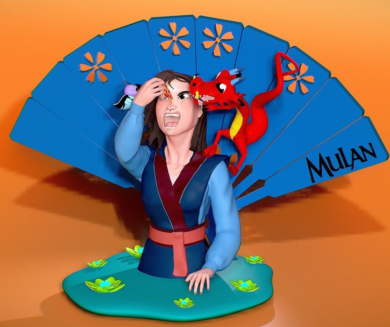 Mulan Disney - Dioramas 3D model 3D printable | CGTrader