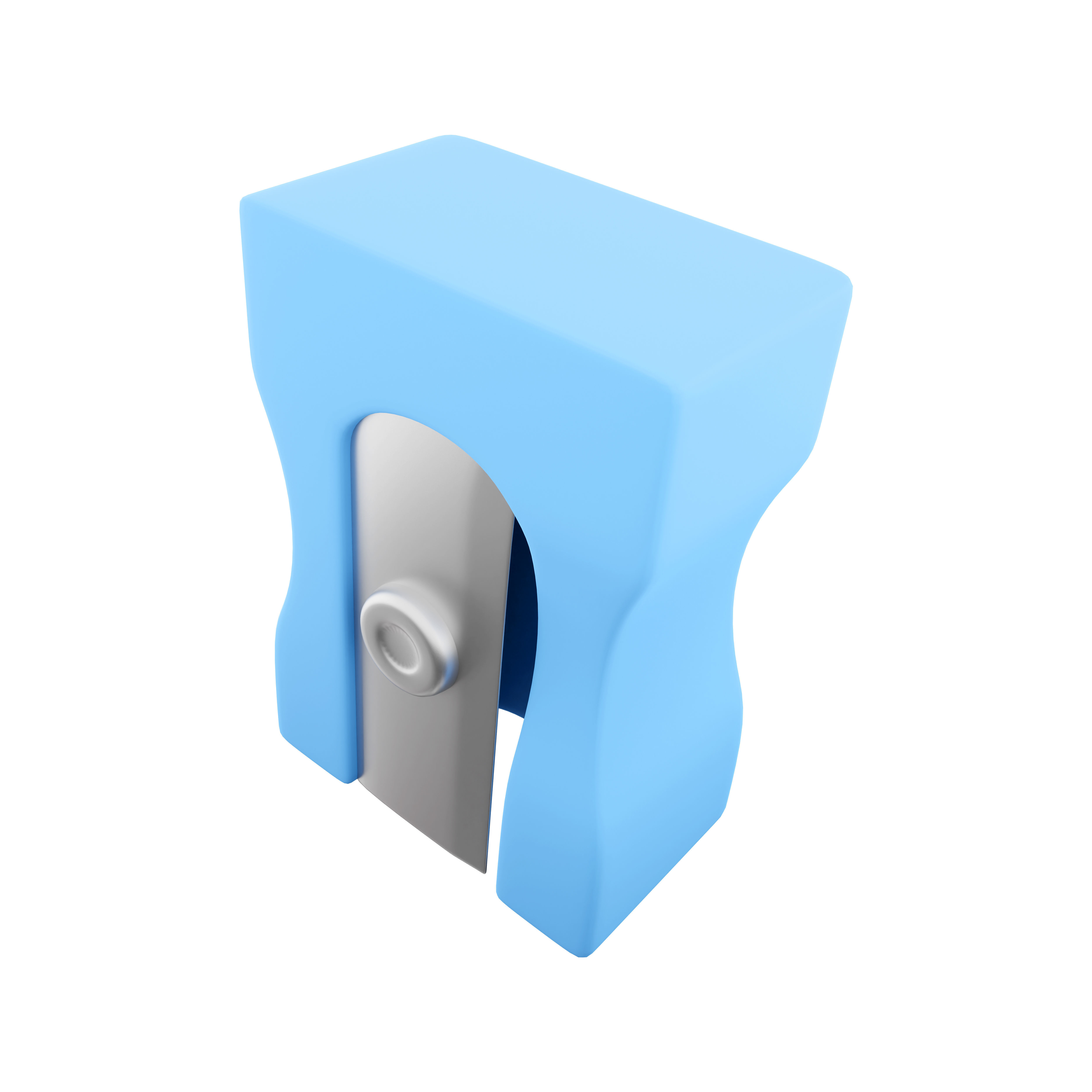 3d blue pencil sharpener cartoon icon 3D model | CGTrader