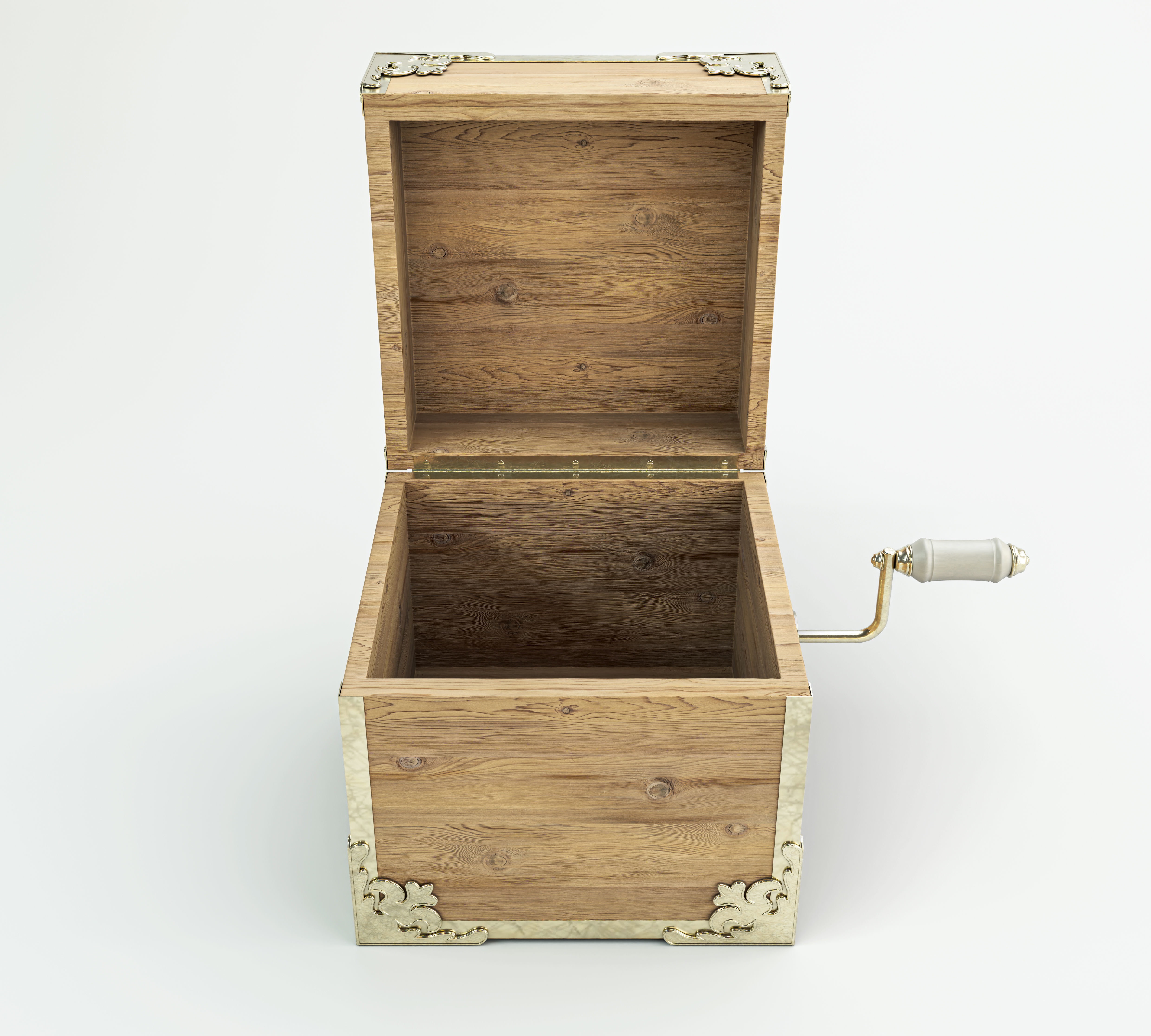 Ornate Wind Up Box 3D model | CGTrader