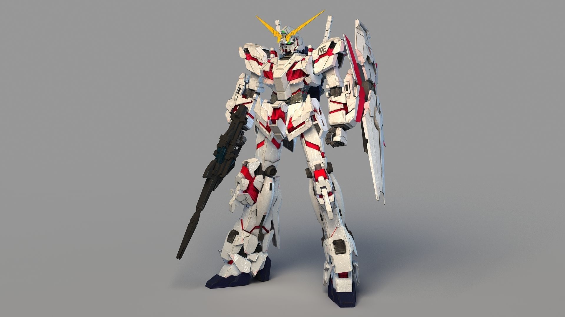 Mobile Suit RX-0 Full Armor Unicorn Gundam 3D model animated | CGTrader
