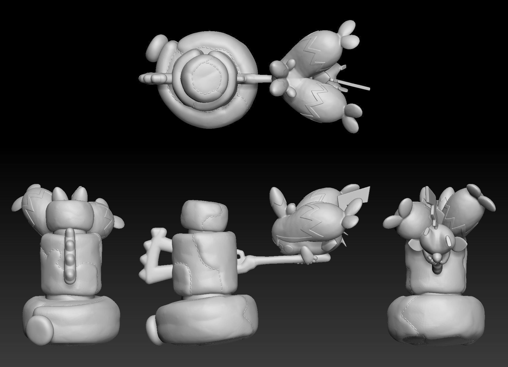 Pokemon Pikachu Cosplay Tinkaton 3D model 3D printable | CGTrader