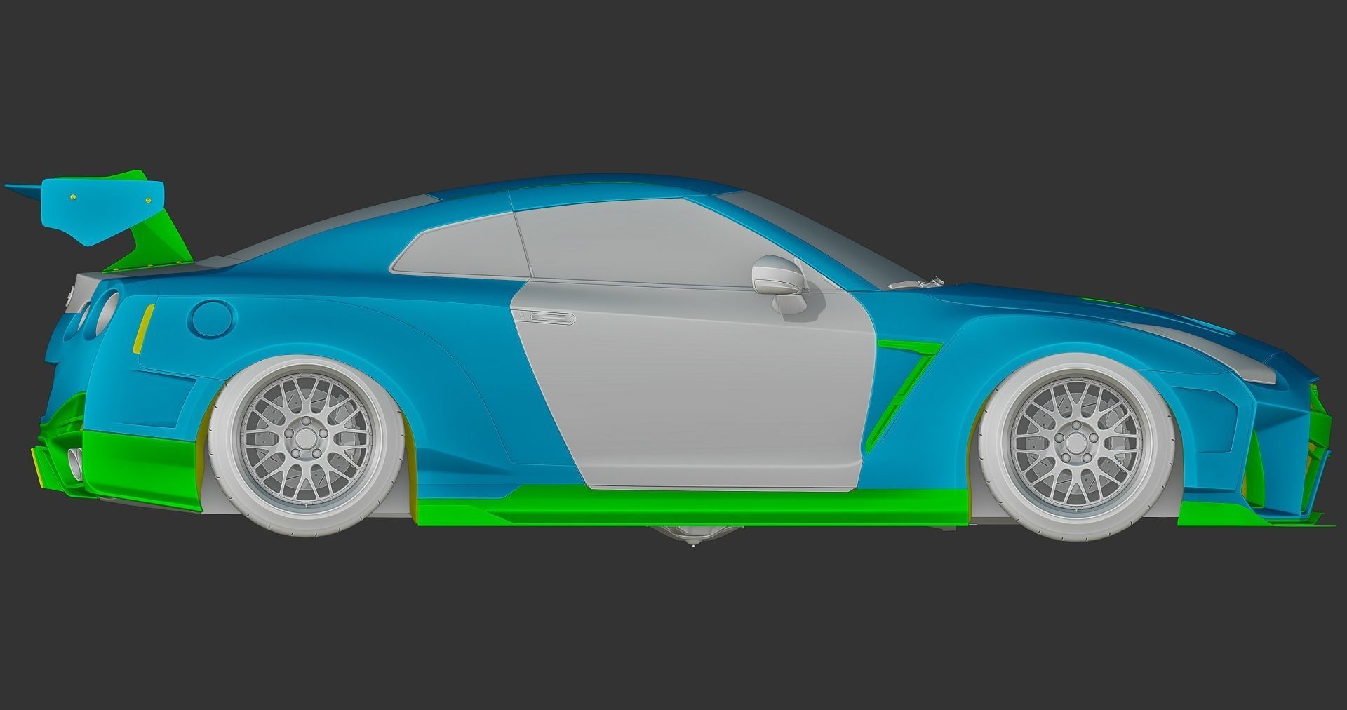 3D model NISSAN GT-R R35 DARWIN WIDEBODYKIT VR / AR / low-poly | CGTrader