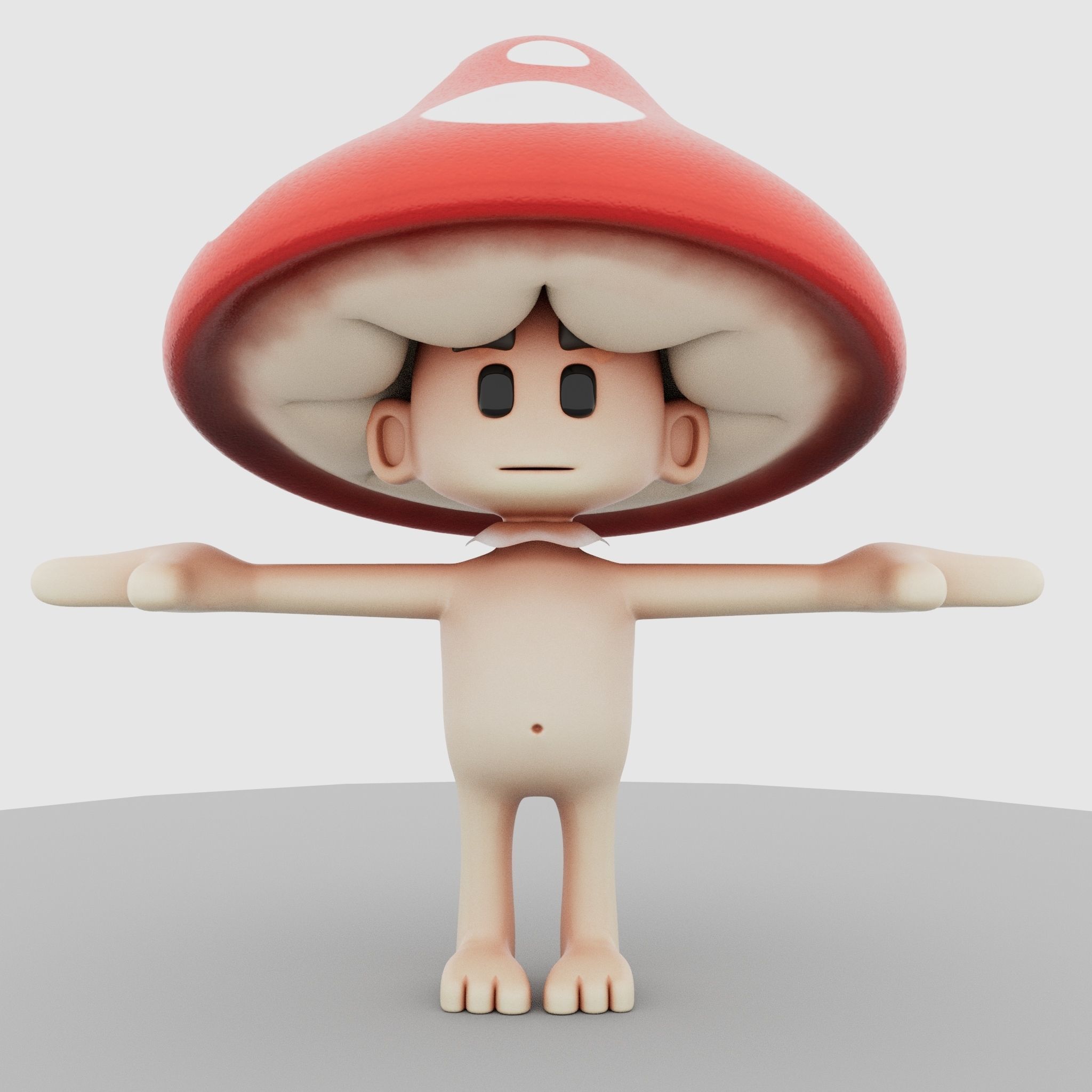 3D model fungus cartoon VR / AR / low-poly | CGTrader
