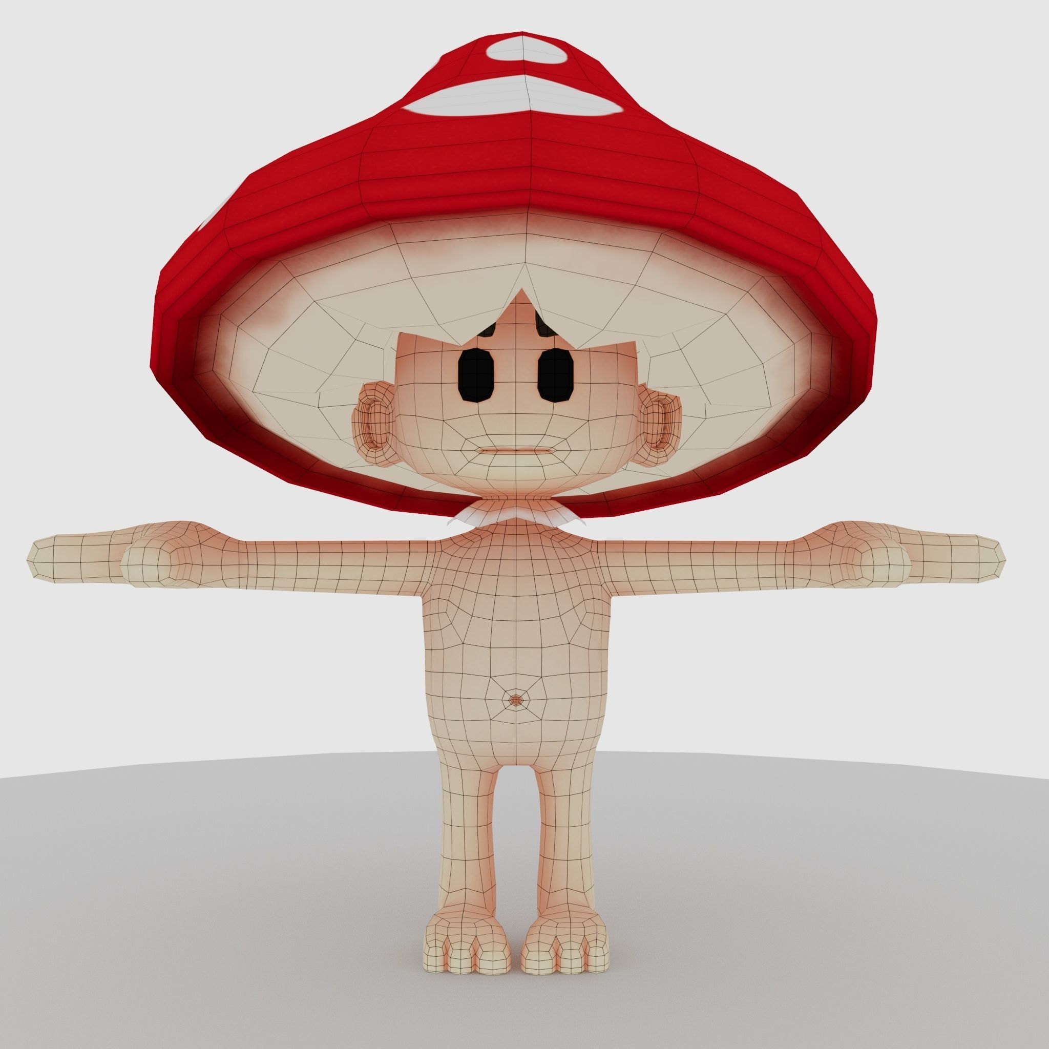 3D model fungus cartoon VR / AR / low-poly | CGTrader
