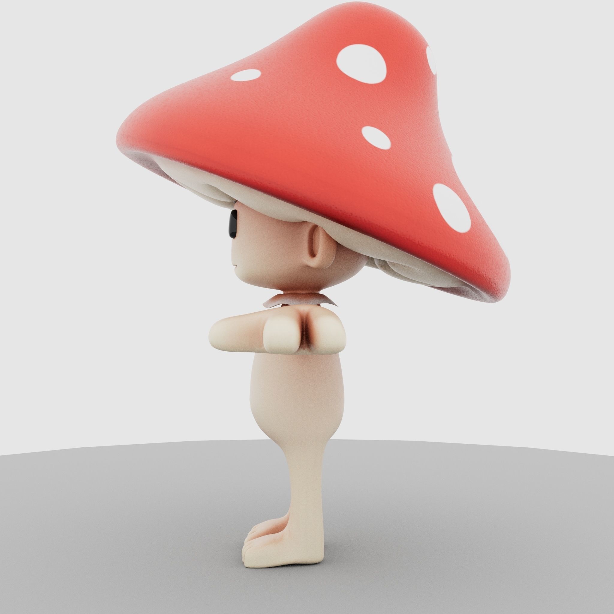 3D model fungus cartoon VR / AR / low-poly | CGTrader