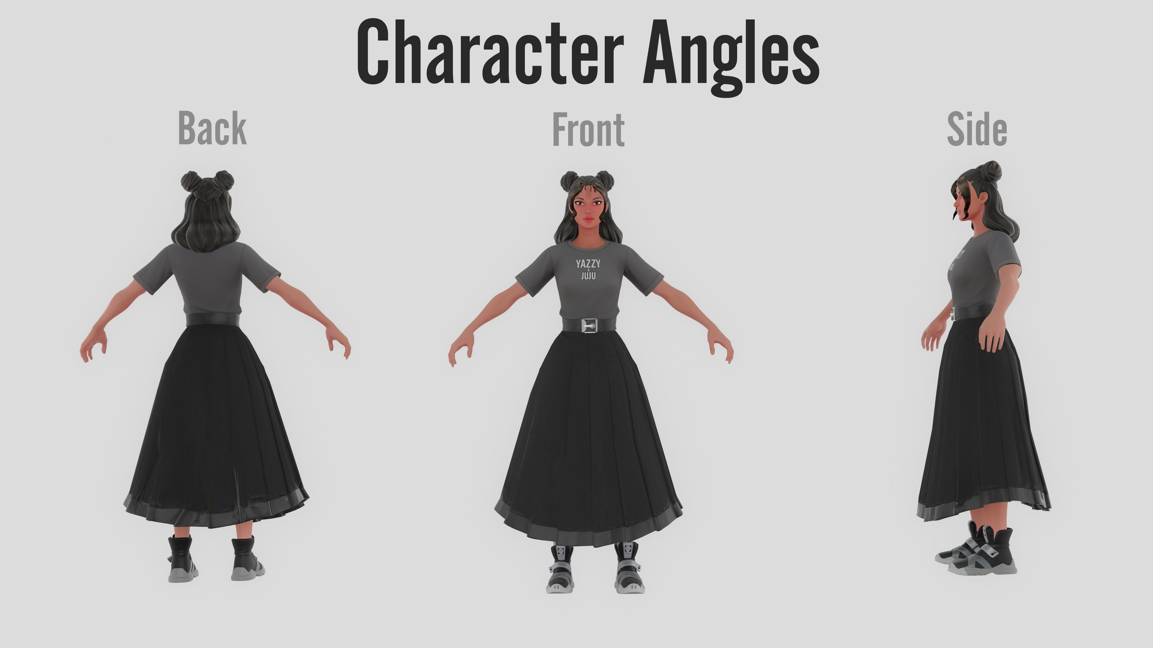 Jasmine - Game Ready Low-poly 3D model free VR / AR / low-poly 3D model ...
