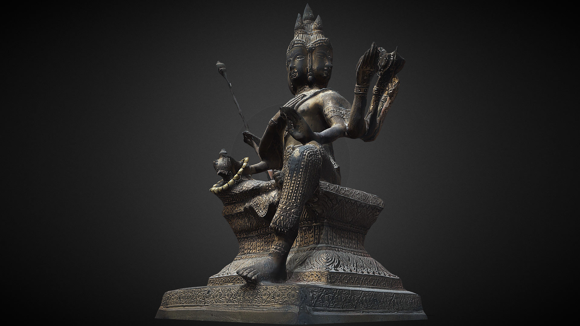 3D model Brahma statue VR / AR / low-poly | CGTrader