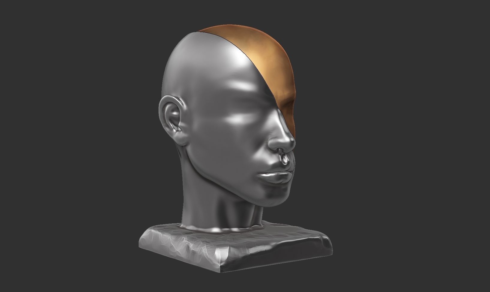 Abstract conceptual face sculpture 3D model 3D printable | CGTrader