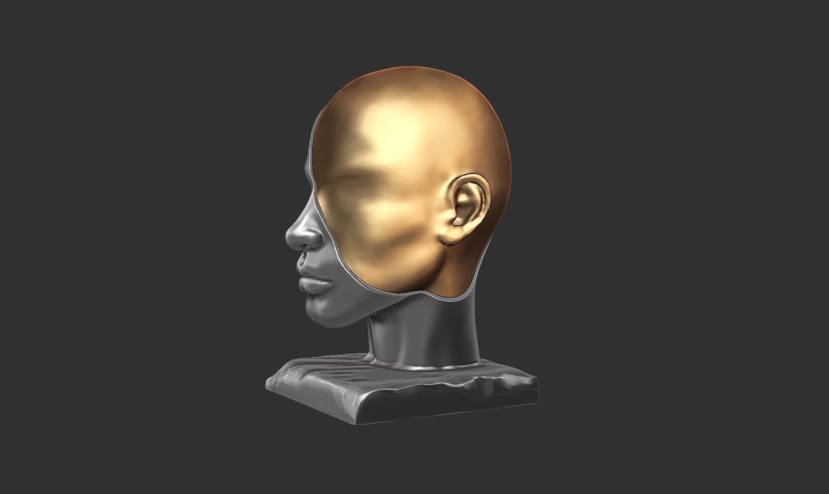 Abstract conceptual face sculpture 3D model 3D printable | CGTrader