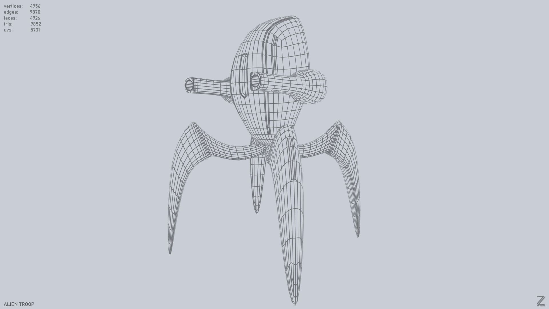 3D model Alien troop VR / AR / low-poly | CGTrader