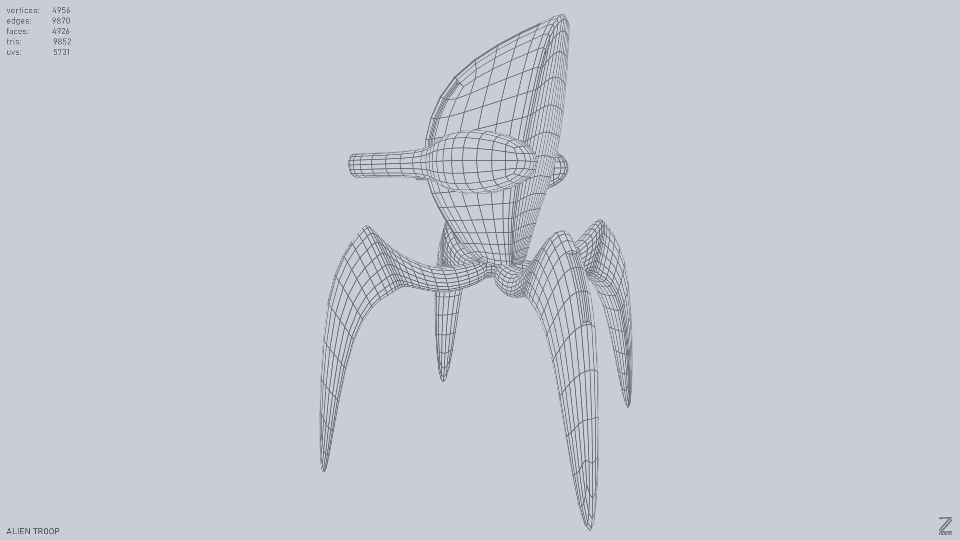 3D model Alien troop VR / AR / low-poly | CGTrader