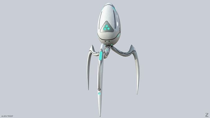 3D model Alien troop VR / AR / low-poly | CGTrader