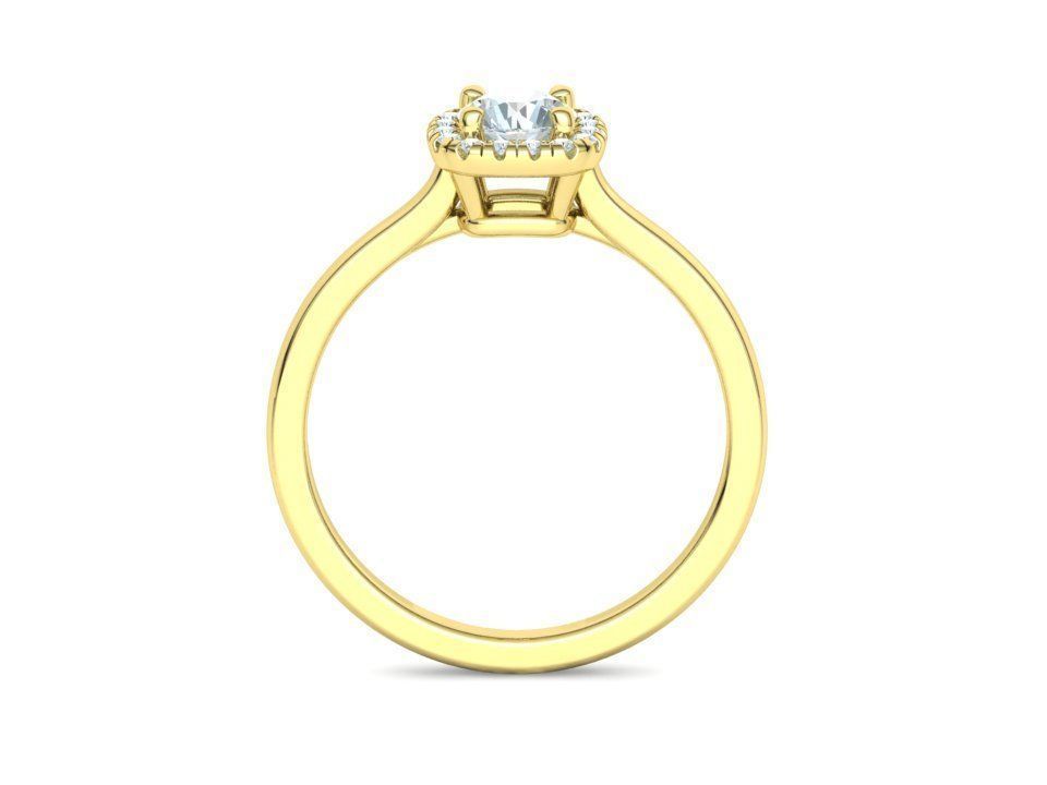 Halo Engagement Ring 40 pointer diamond stone 3dmodel 3D model 3D ...