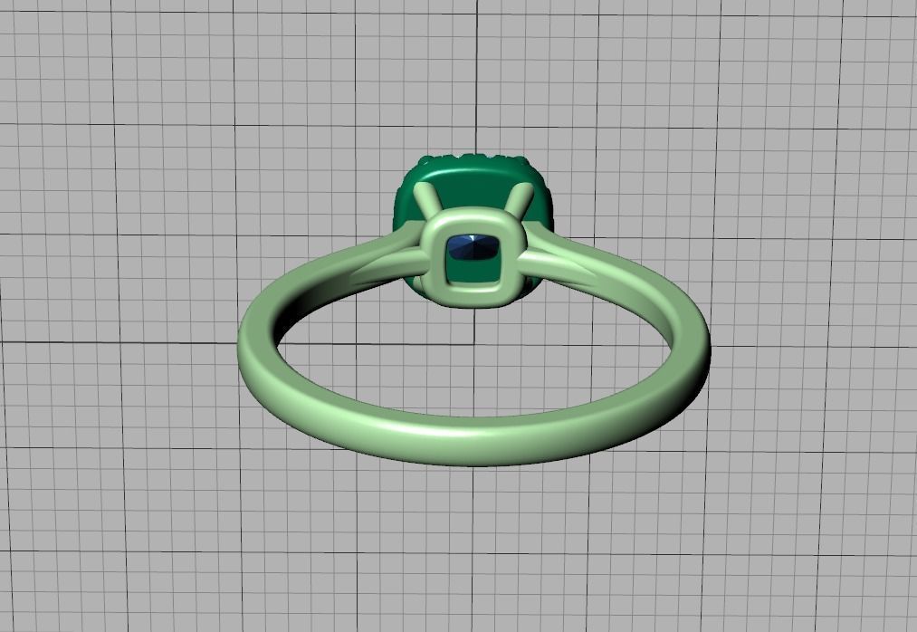 Halo Engagement Ring 40 pointer diamond stone 3dmodel 3D model 3D ...