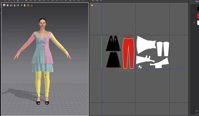 casual clothes 3D model rigged | CGTrader