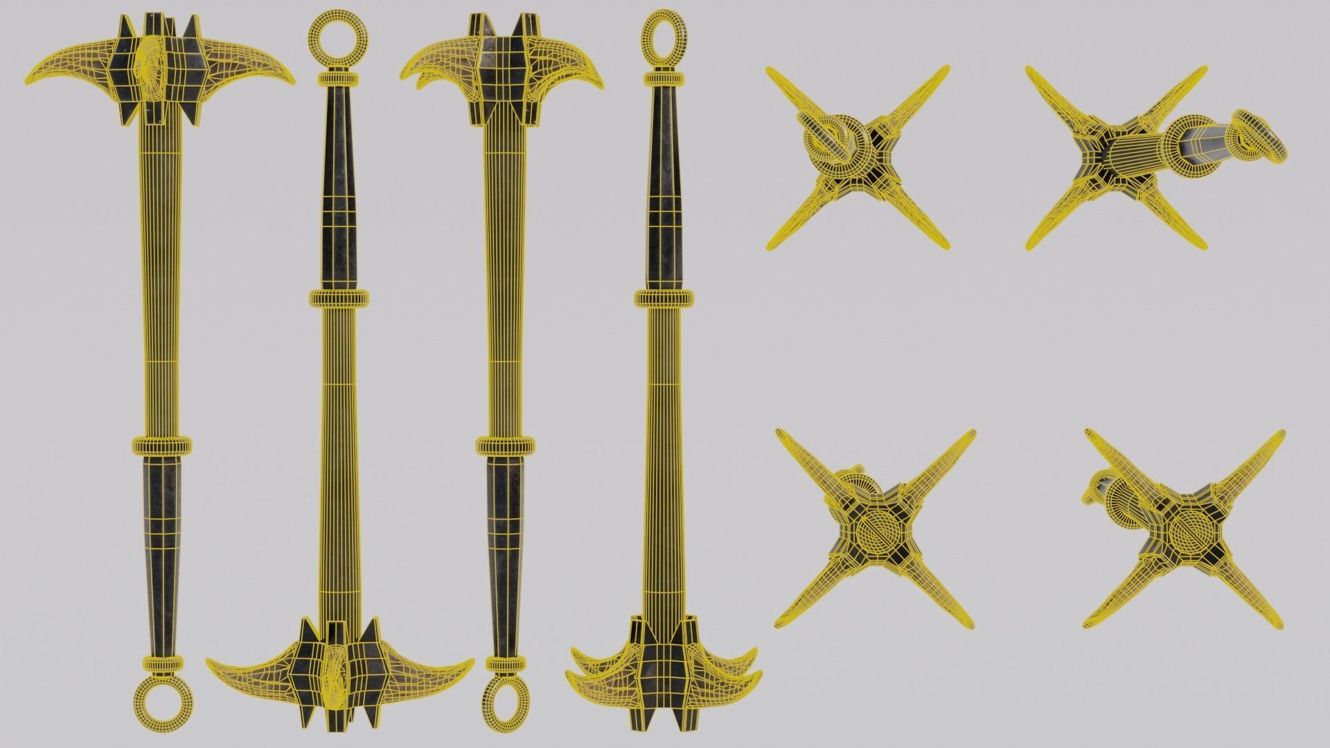 3D model Dragon Bone Mace from Skyrim VR / AR / low-poly | CGTrader