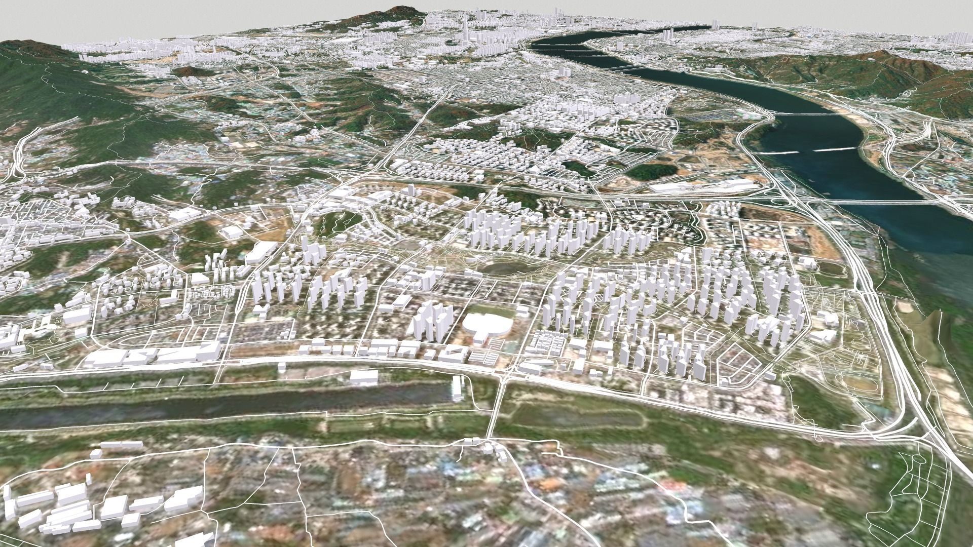 Cityscape Hanam South Korea 3D model | CGTrader