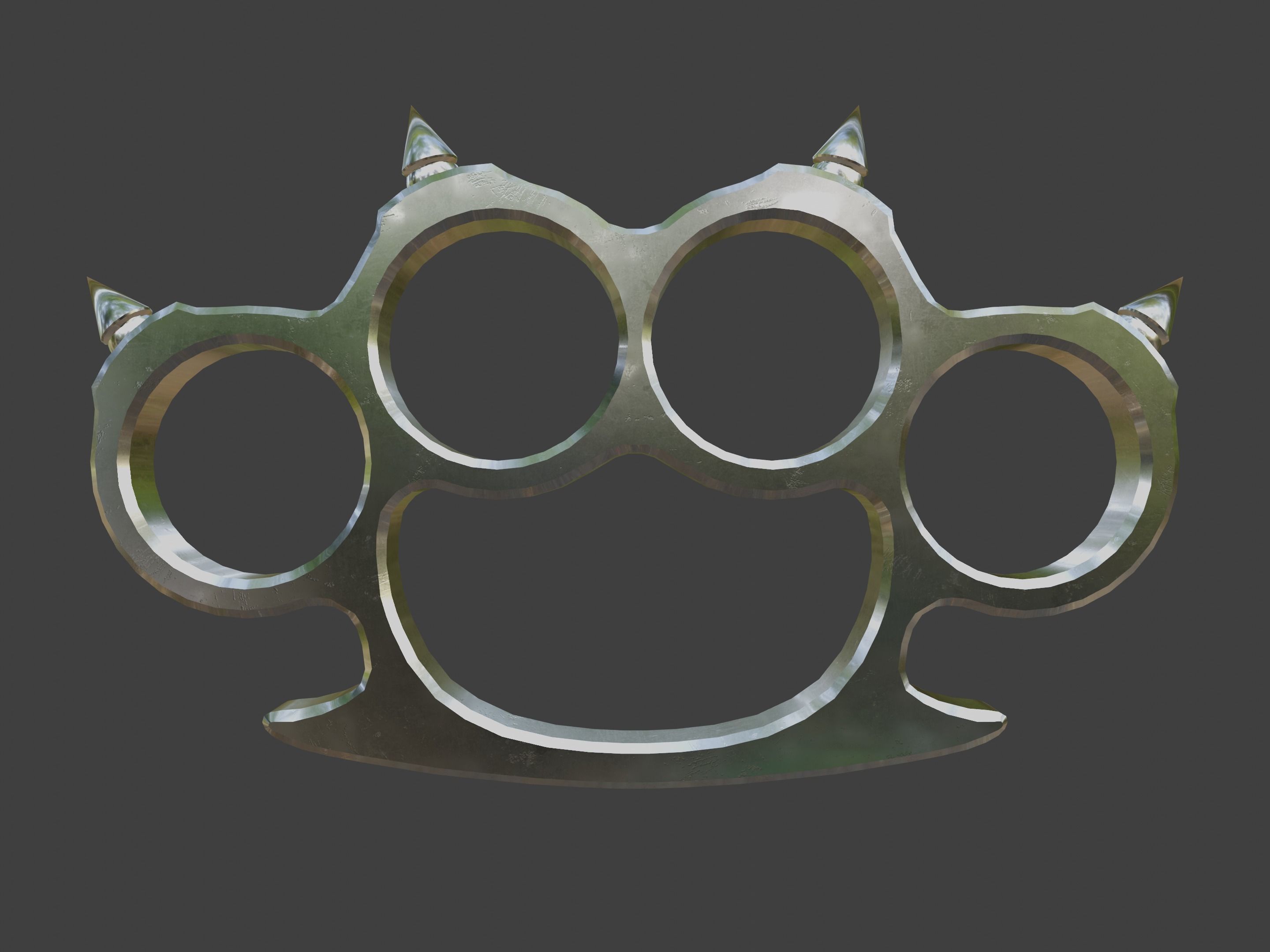 Brass and Steel knuckles free VR / AR / low-poly 3D model | CGTrader