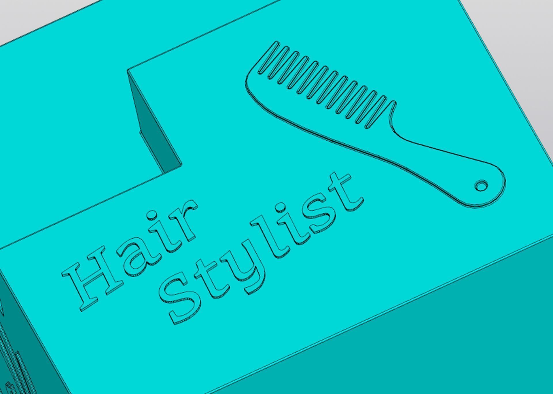 Hair Stylist Organizer v2 3D model 3D printable | CGTrader