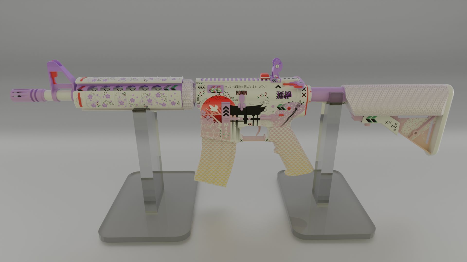 3D model Skin for M4A4 VR / AR / low-poly | CGTrader