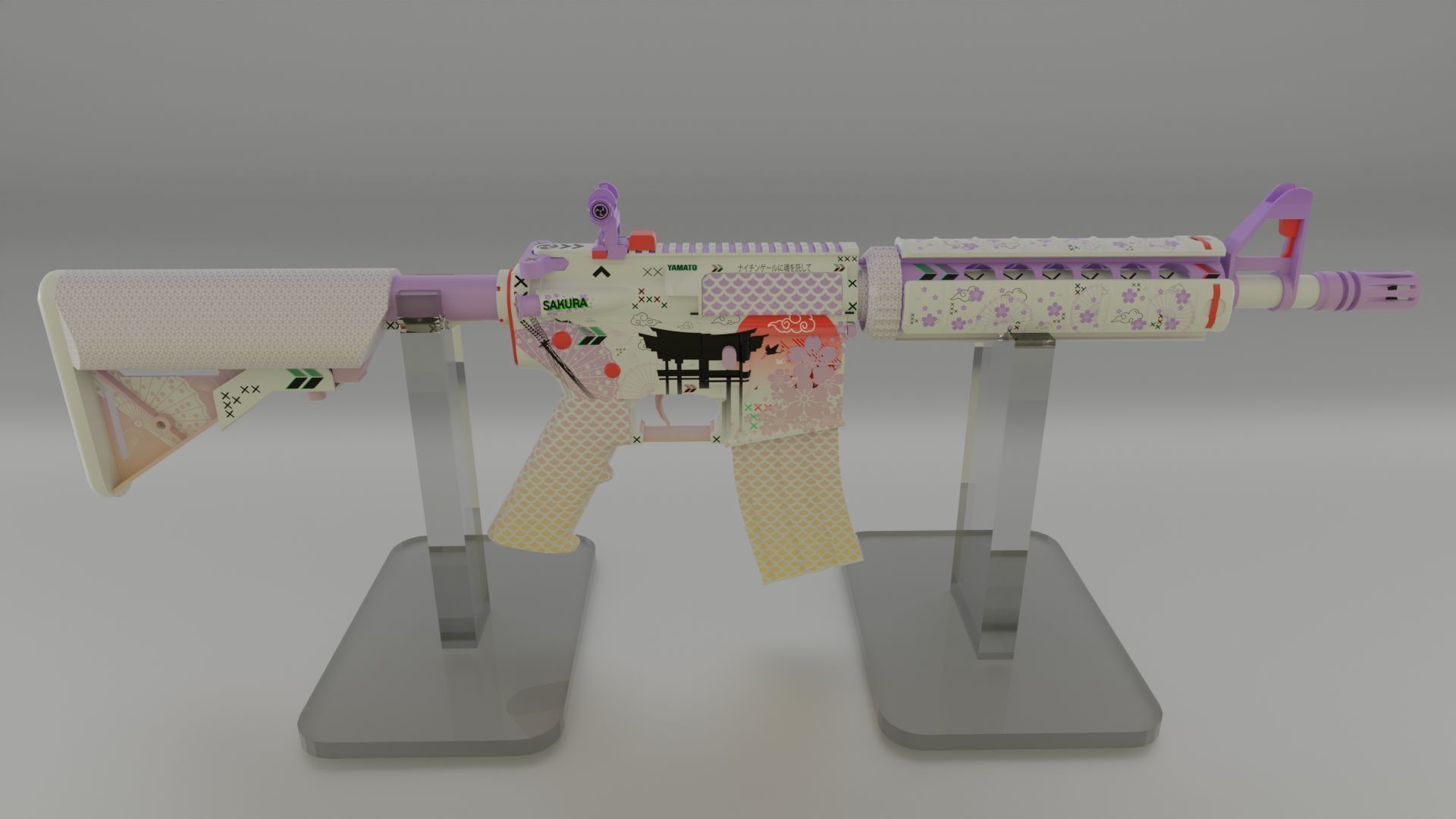 3D model Skin for M4A4 VR / AR / low-poly | CGTrader