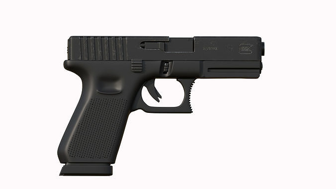 3D model gun side arm glock VR / AR / low-poly | CGTrader