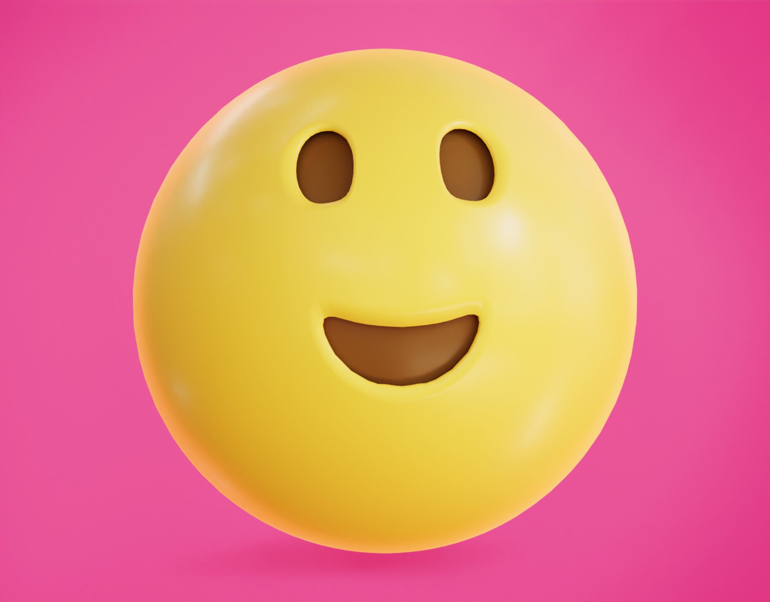 3D model Smiling Face with Licking lips Animated Emoji VR / AR / low ...