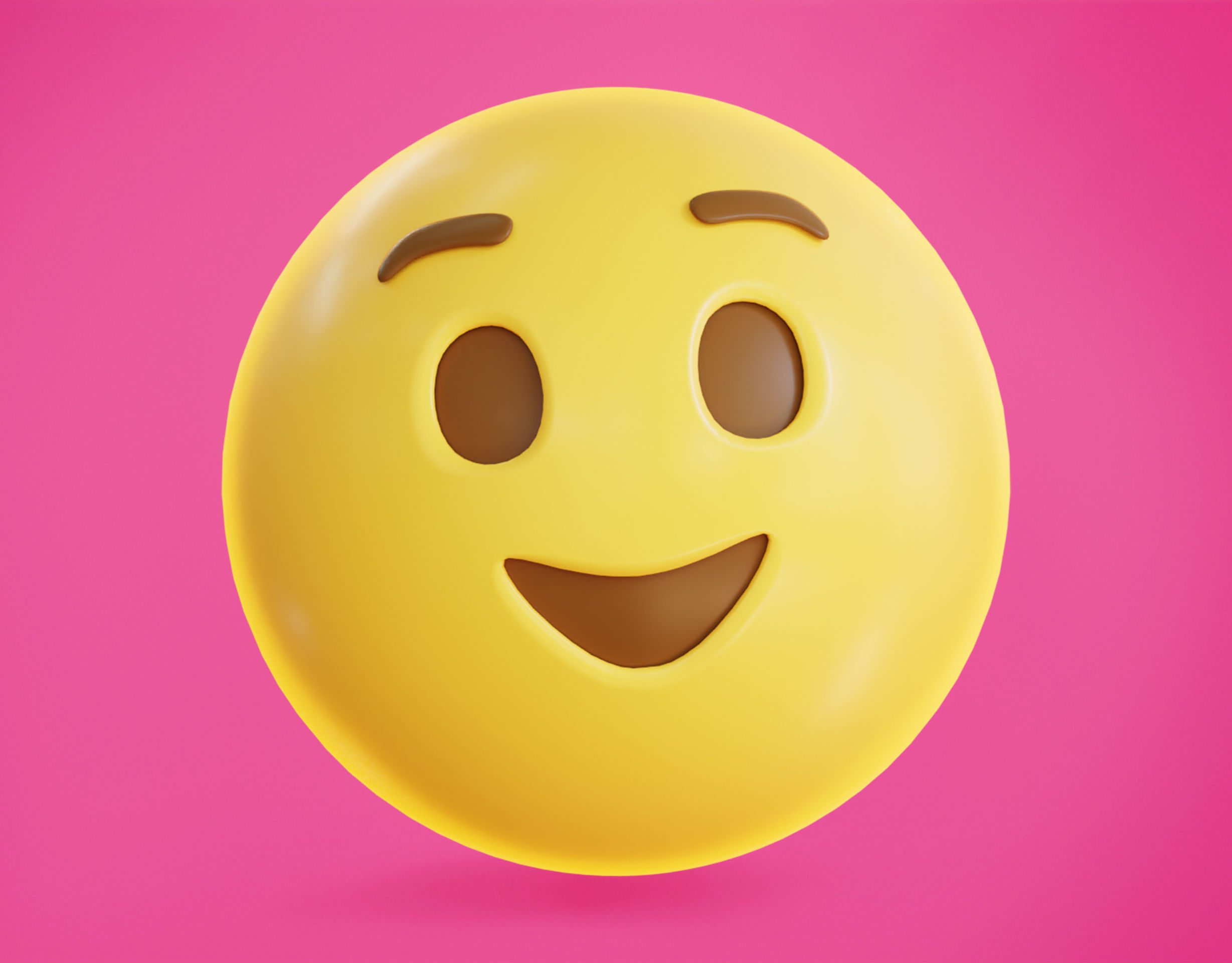 3D model Smiling face Animated Emoji VR / AR / low-poly | CGTrader