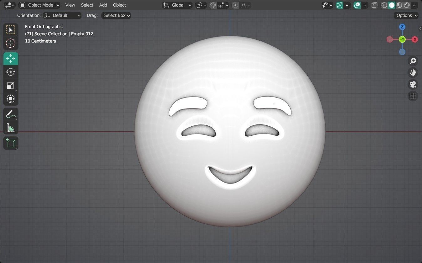 3D model Smiling face Animated Emoji VR / AR / low-poly | CGTrader