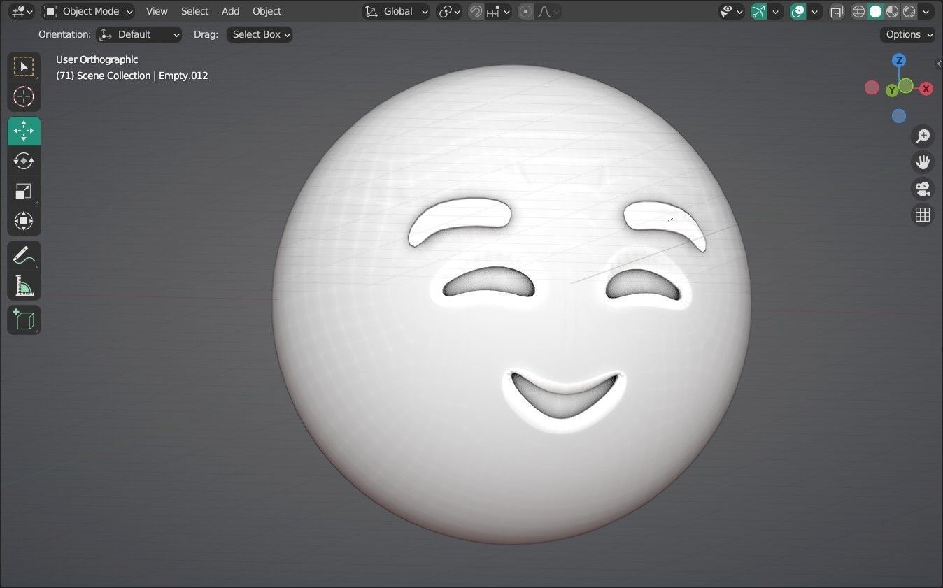 3D model Smiling face Animated Emoji VR / AR / low-poly | CGTrader