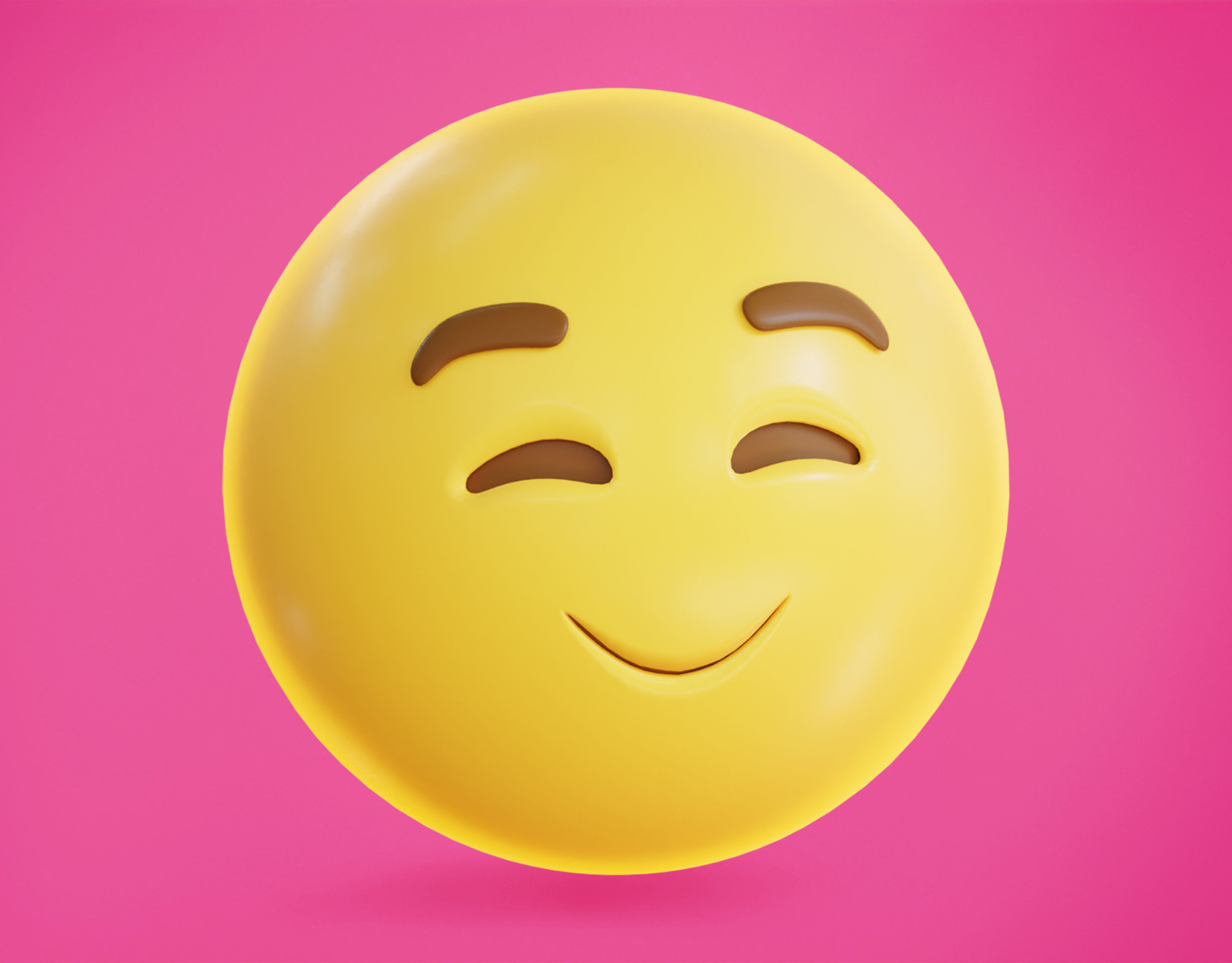 3D model Smiling face Animated Emoji VR / AR / low-poly | CGTrader