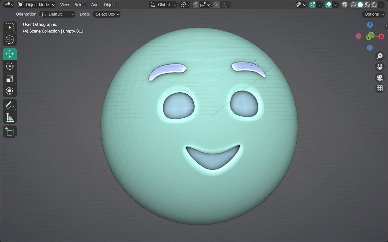 3D model Smiling face Animated Emoji VR / AR / low-poly | CGTrader