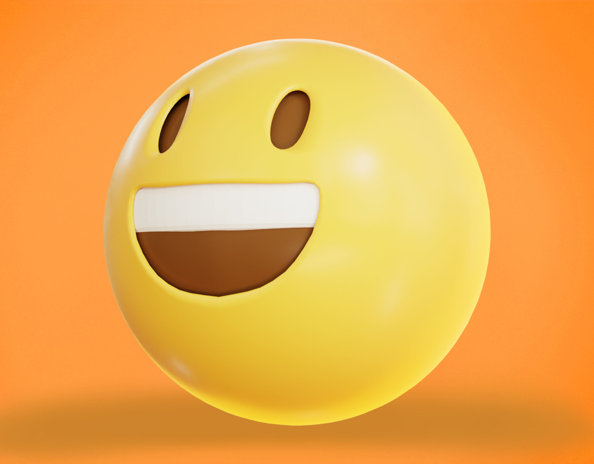 3D model Grinning face Animated Emoji VR / AR / low-poly | CGTrader