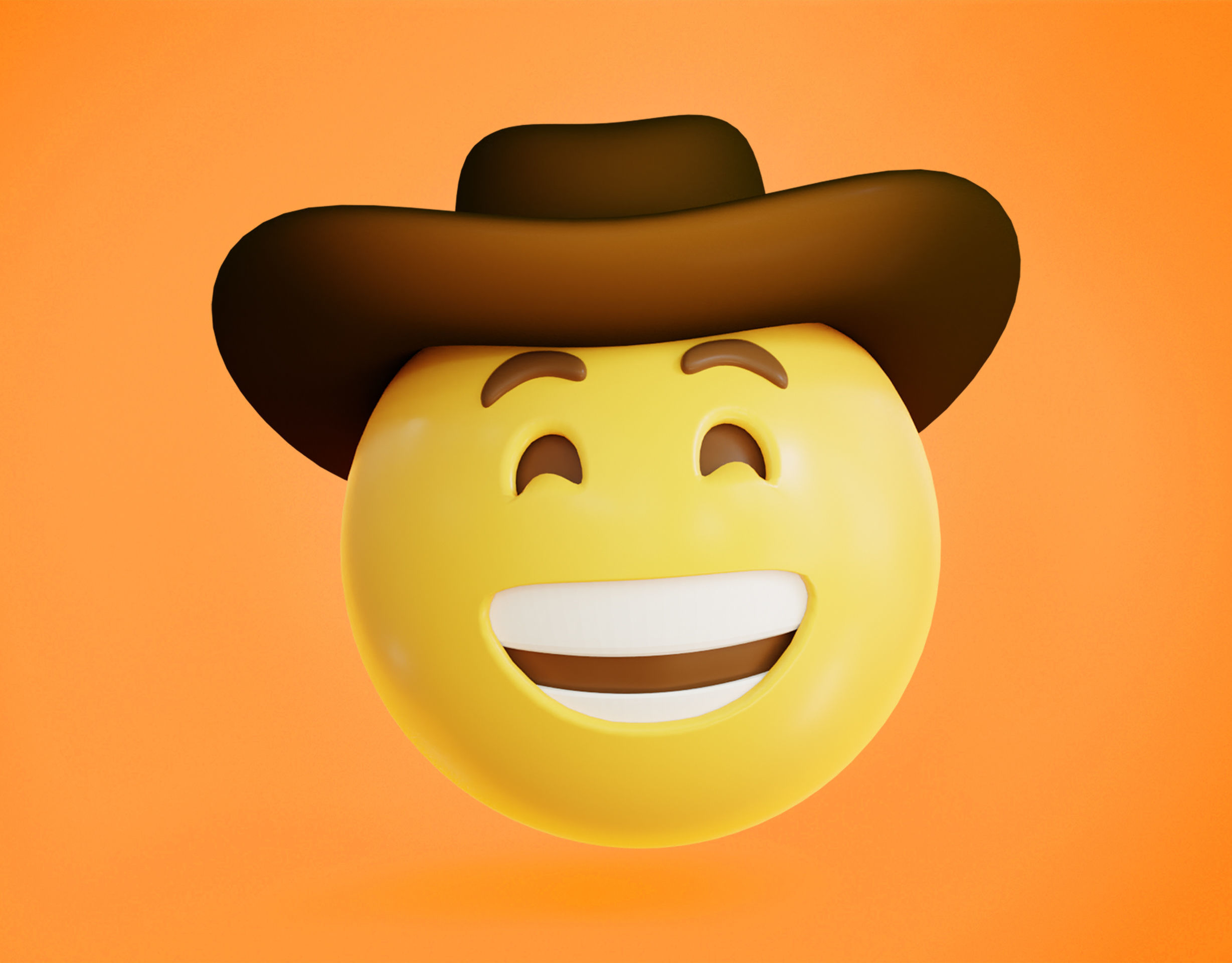 3D model Cowboy face Animated Emoji VR / AR / low-poly | CGTrader