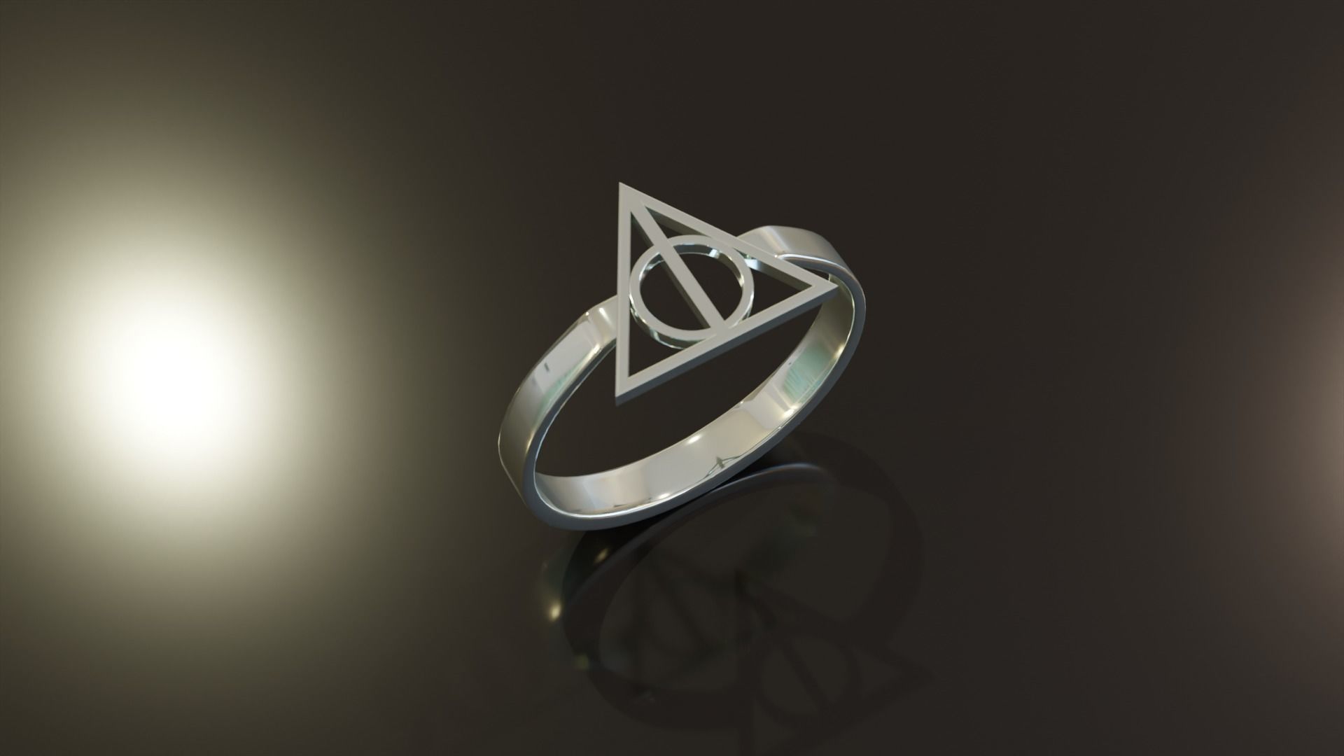 Deathly Hallows Ring free 3D model 3D printable | CGTrader
